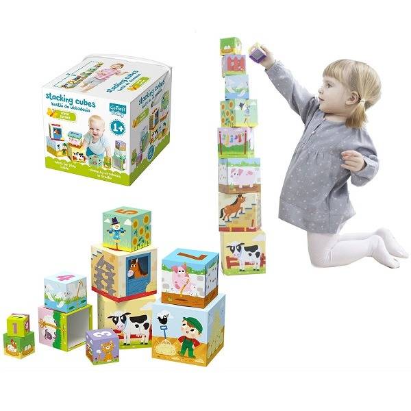 Baby torony építő kocka A farmon - Gigajáték