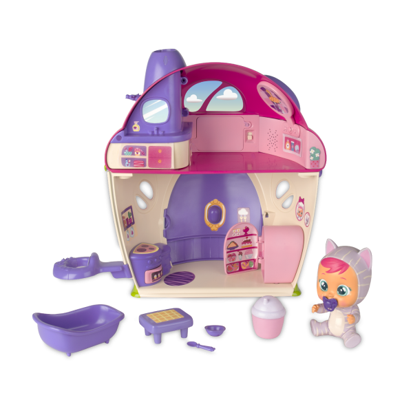 Cry Babies Varázskönnyek Katie cica baba háza játékszett - Gigajáték